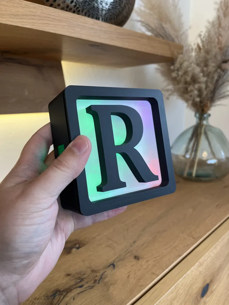 Light box R // Build your own words, modular & LED - Free 3D Print ...