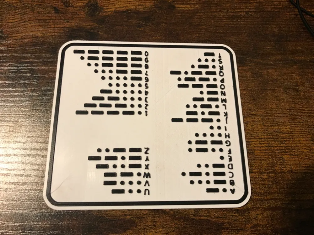 Morse code alphabet by LathamFam MakerWorld: Download Free 3D Models