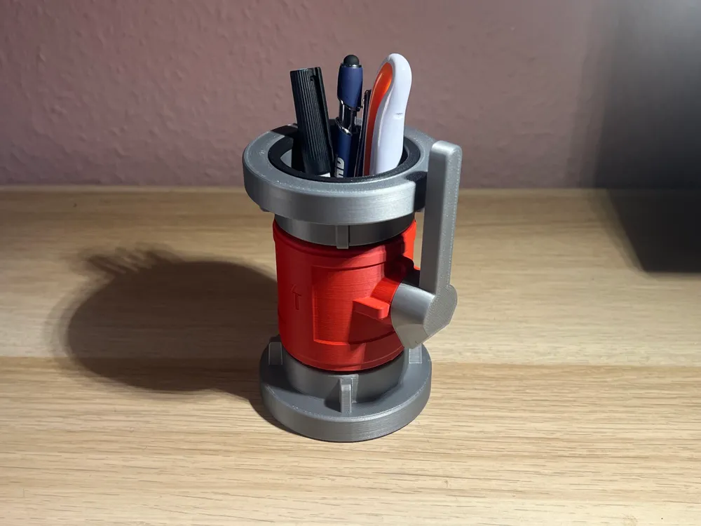 Fire Department Valve Pencil Holder by NikWe3D MakerWorld: Download Free 3D Models