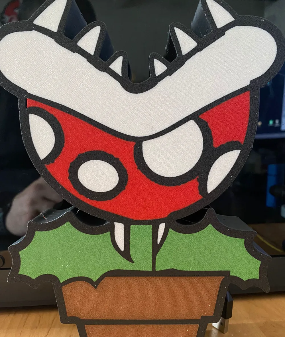 Nintendo SuperMario Mutant Tyranha Lightbox by E.T - MakerWorld