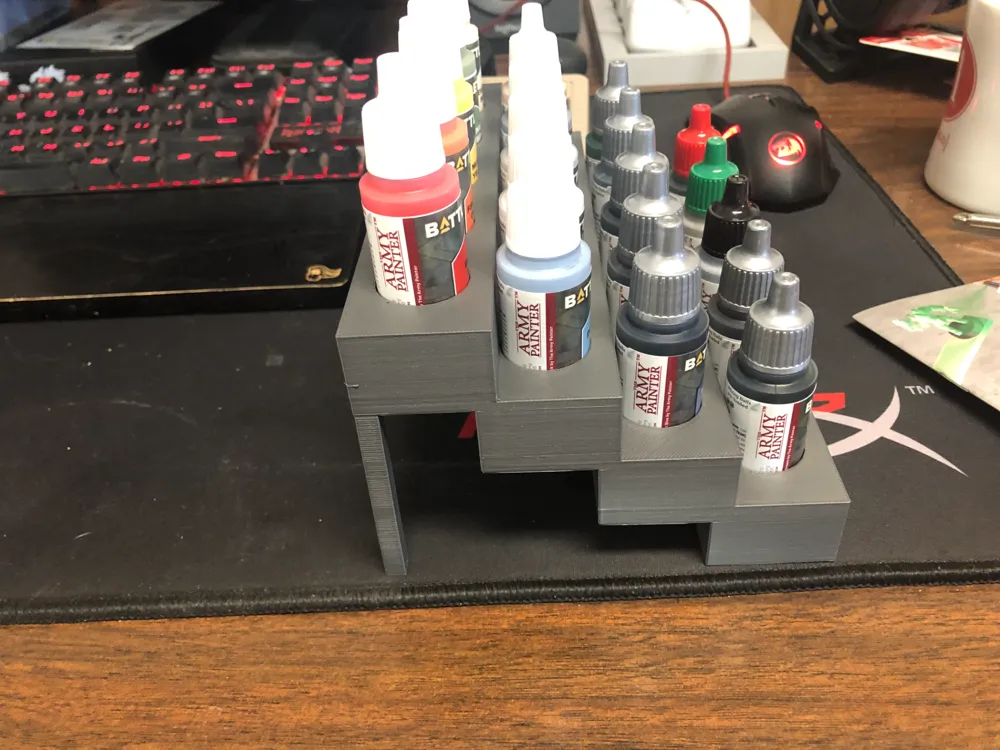 Army painter Paint Rack by lazyshields - MakerWorld