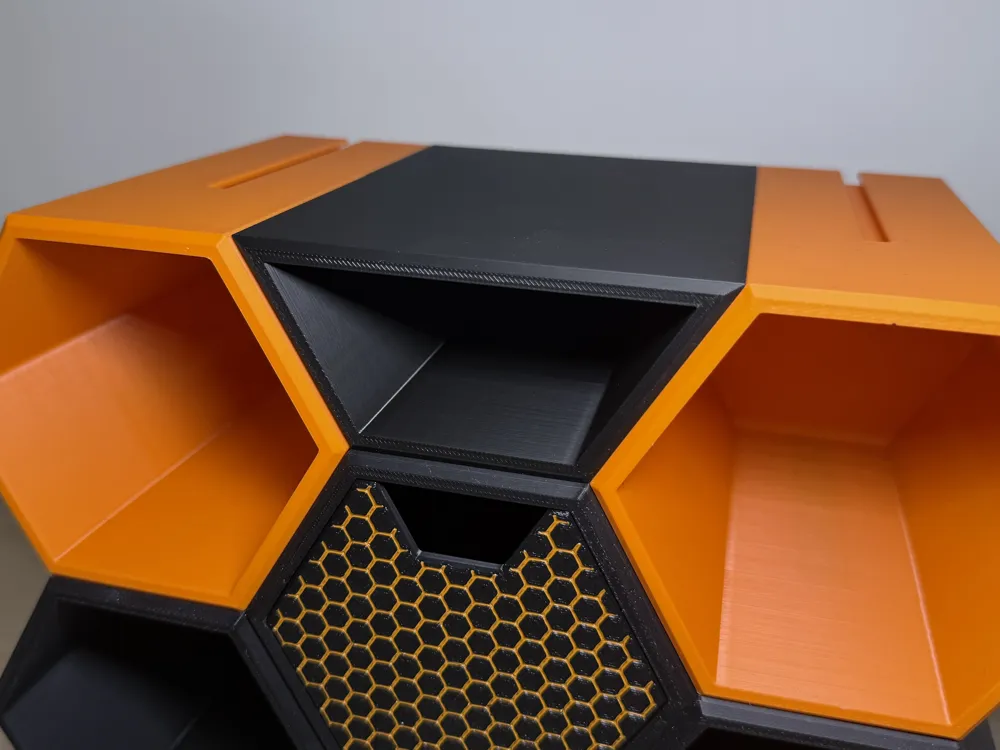 Half Height Hex Storage Shelf by ByteSlinger MakerWorld: Download Free ...