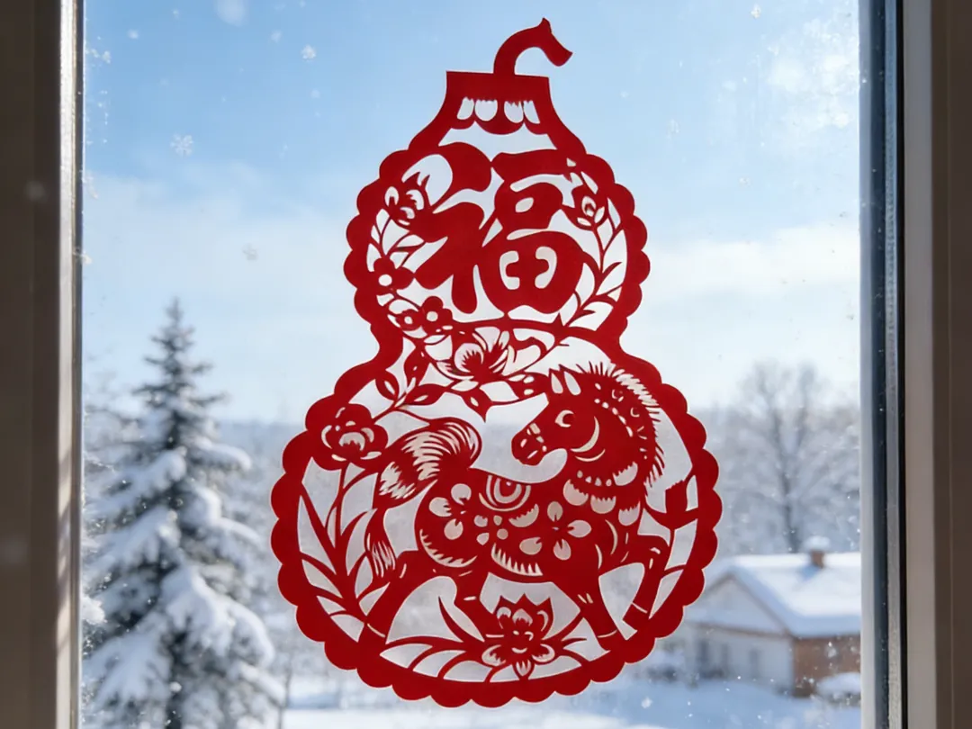 2026 Year of the Horse Paper-cut Window Decal - Free 3D Print Model ...