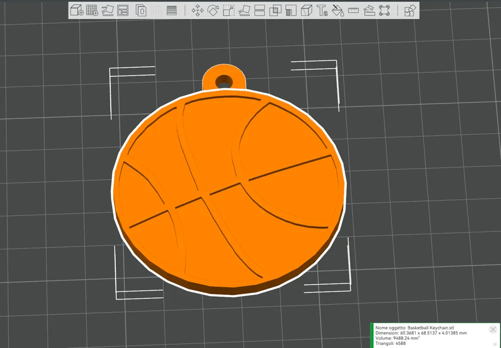 Basketball keychain by DuckPrint3D MakerWorld: Download Free 3D Models