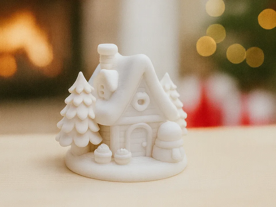 Winter Dream Mini Snow Village by 3D Dekoration MakerWorld: Download ...