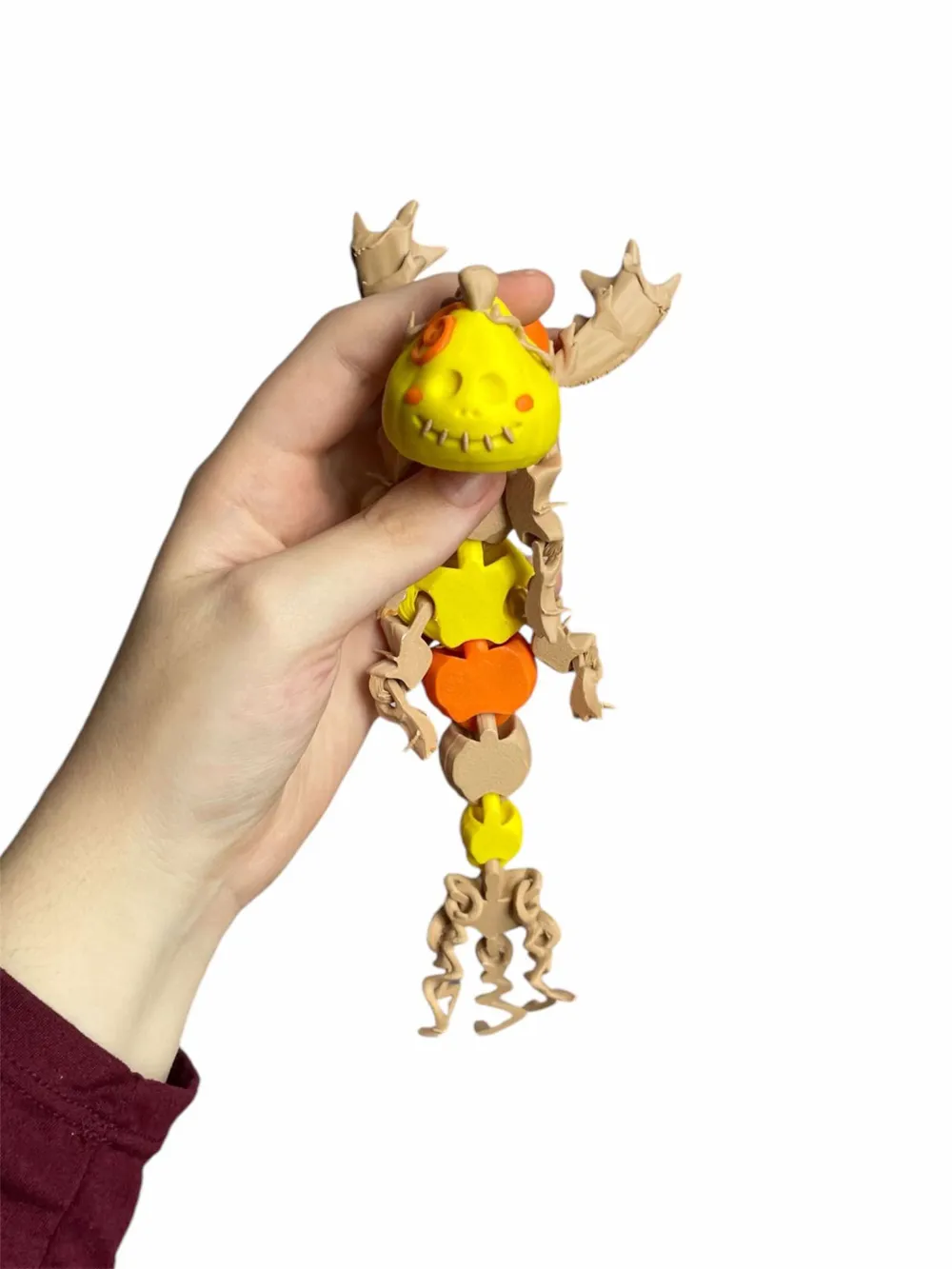 Pumpkin Patch Articulated Dragon Halloween Flexi by 3DNickNacs ...