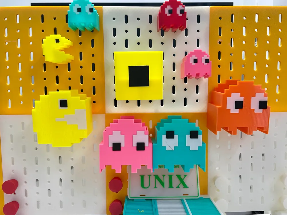 Skadis Compatible Pacman Style Box Organizer by neal.mi - MakerWorld