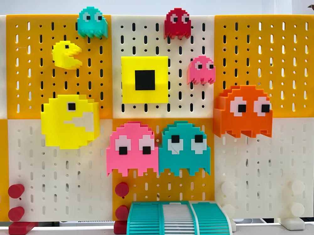 Skadis Compatible Pacman Style Box Organizer by neal.mi - MakerWorld