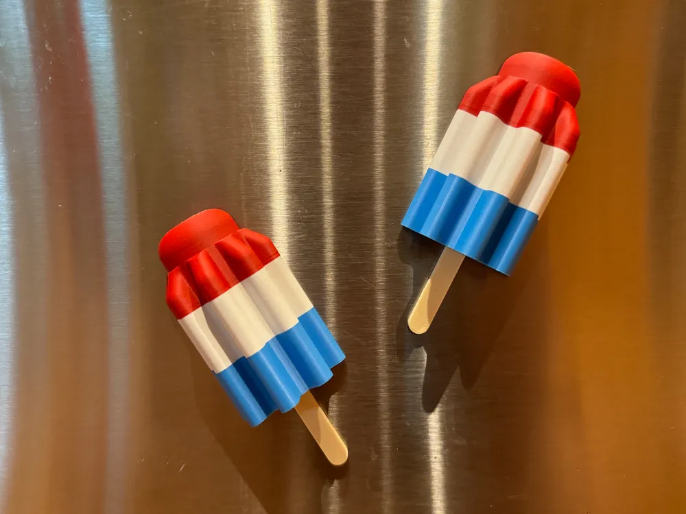 Bomb Pop Fridge Magnet v2 by dcv designs MakerWorld: Download Free 3D ...