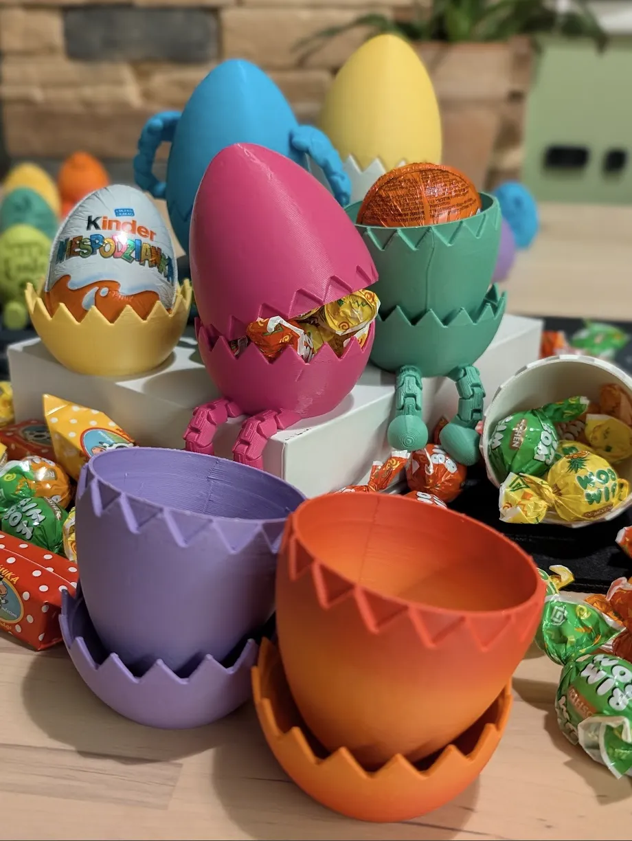 Easter Surprise Eggs for Kinder Treasure Hunts! - Free 3D Print Model ...