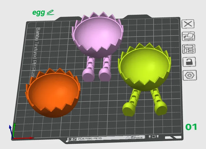 Easter Surprise Eggs for Kinder Treasure Hunts! - Free 3D Print Model ...