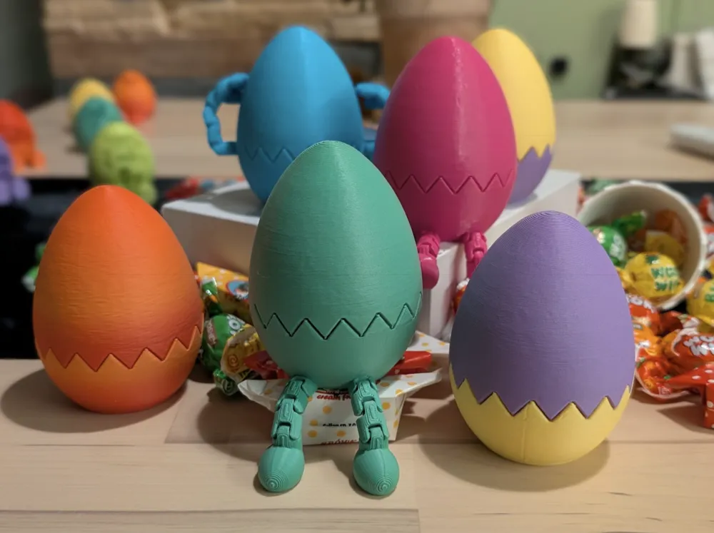 Easter Surprise Eggs for Kinder Treasure Hunts! by KFPEnergia MakerWorld: Download Free 3D Models