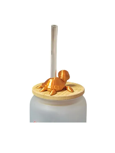 Cute Sea Turtle Straw Topper - Fits Stanley Straw by Click Print ...