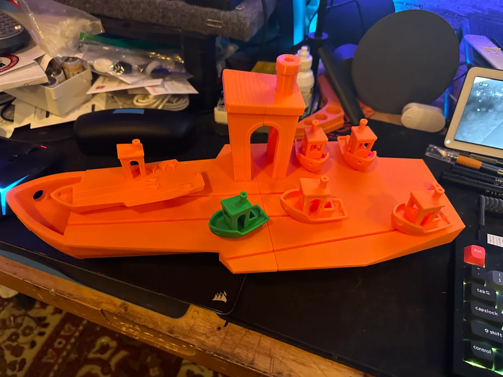 Nimitz Class Benchy Launching Benchies Remixed by fusion94 - MakerWorld