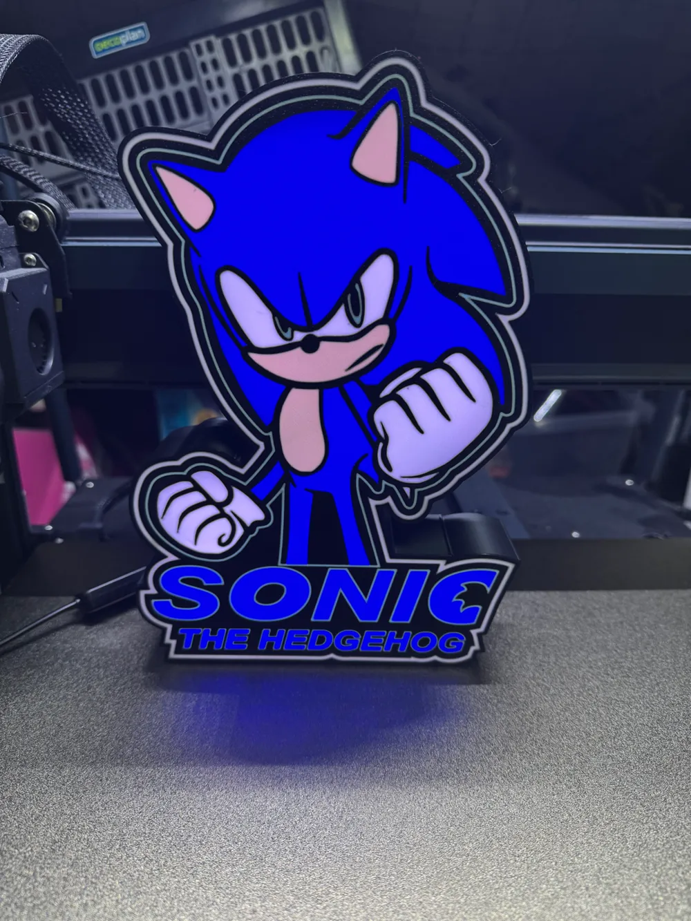 sonic the hedgehog lightbox by Vitormhs - MakerWorld