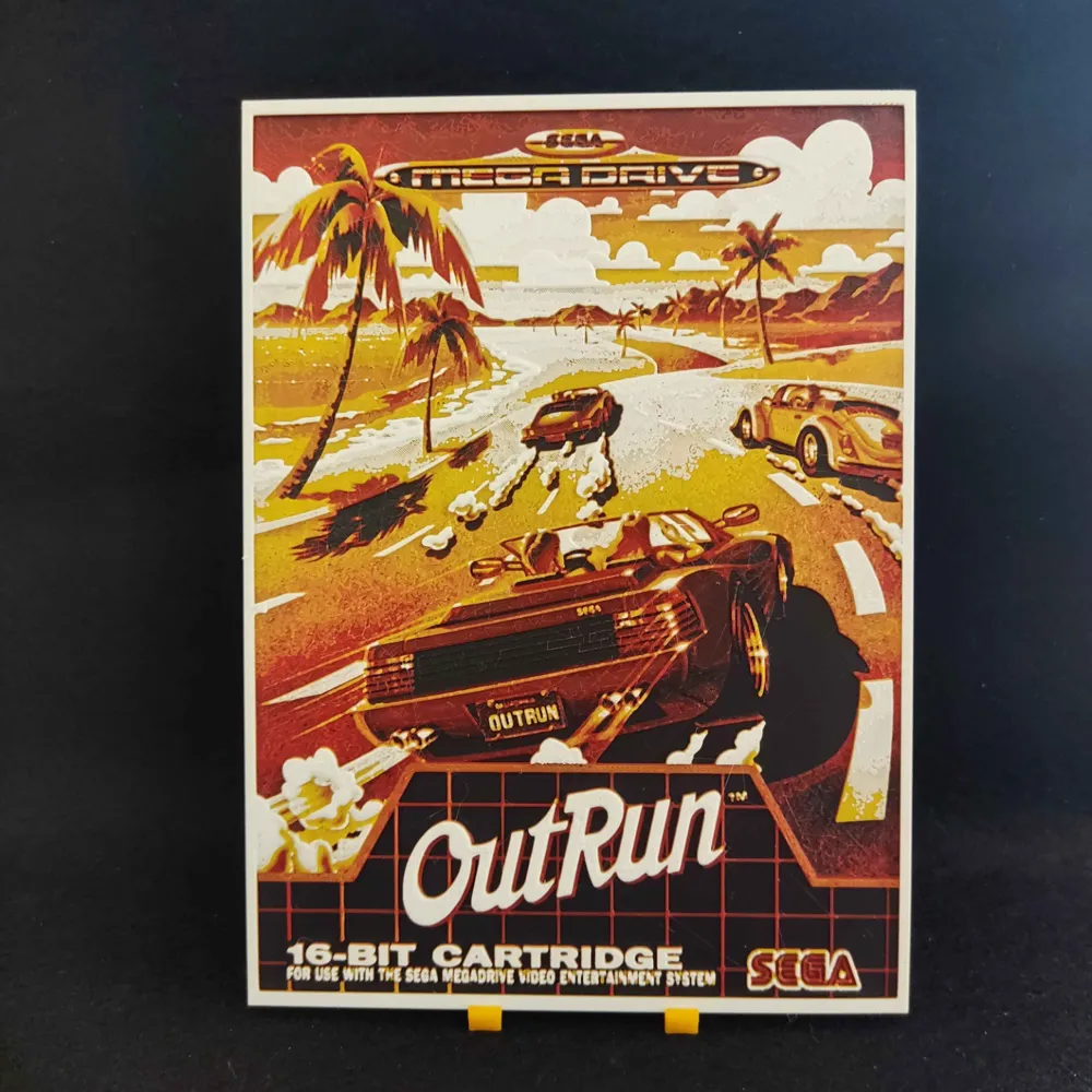 Out Run - Sega Mega Drive - Genesis - Hueforge by FSE - MakerWorld