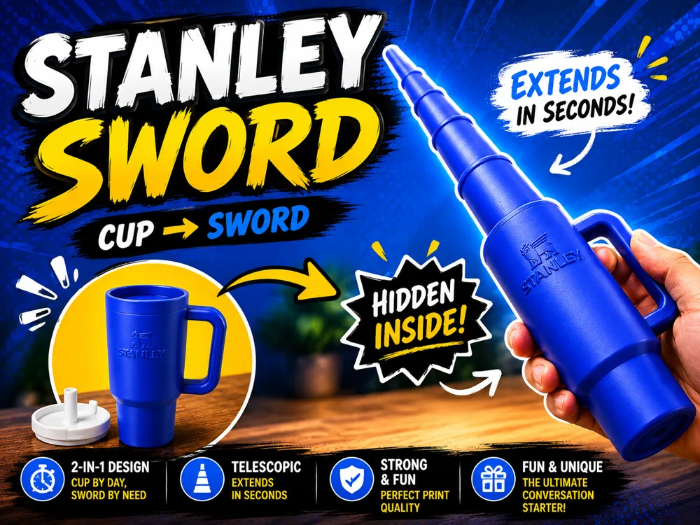 ¡Espada Stanley! - Modelo de impresión 3D gratuito - MakerWorld