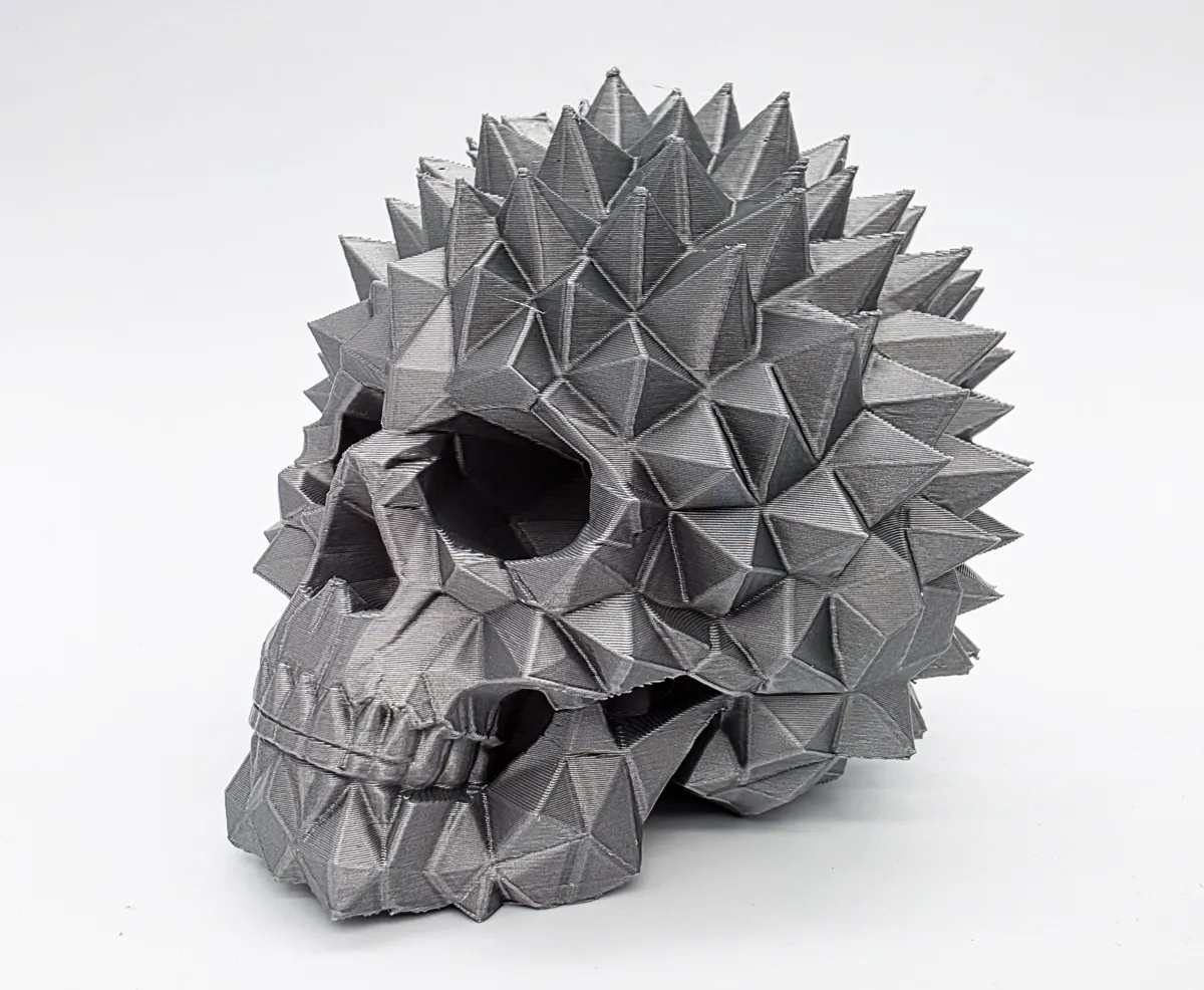 Spiky Diamond Skull - Flat Bottom by Triple G Workshop MakerWorld ...