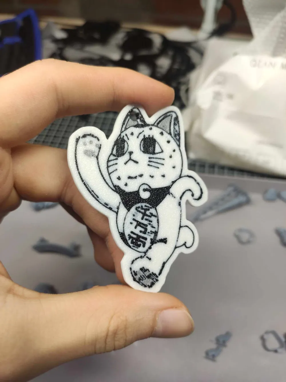 Dandadan Turbo Granny Cat keychain by Keroshi - MakerWorld