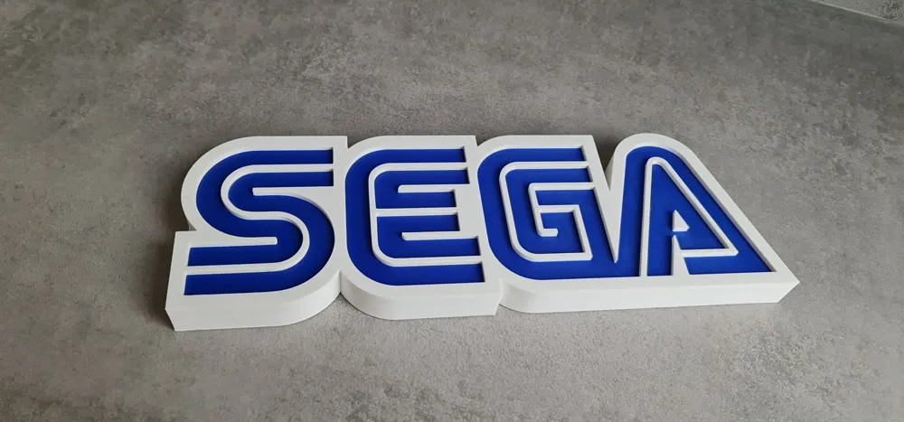 Sega Sign (inverted) - Free 3D Print Model - MakerWorld