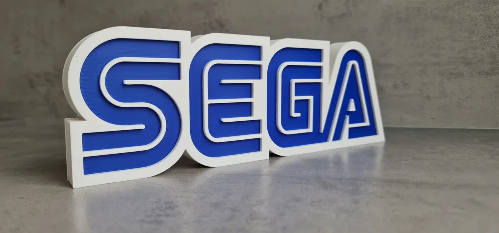 Sega Sign (inverted) by Lendehaas MakerWorld: Download Free 3D Models