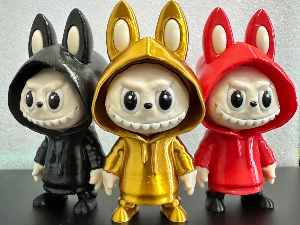 Adorable labubu hooded figurine (no AMS required) by Joe裕 MakerWorld ...
