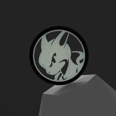 Mewtwo Coin - Pokemon - Free 3D Print Model - MakerWorld
