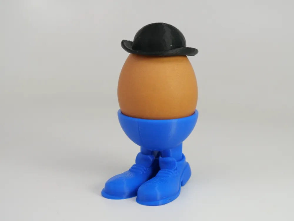 Mr. Egg Head Egg Cup - Free 3D Print Model - MakerWorld