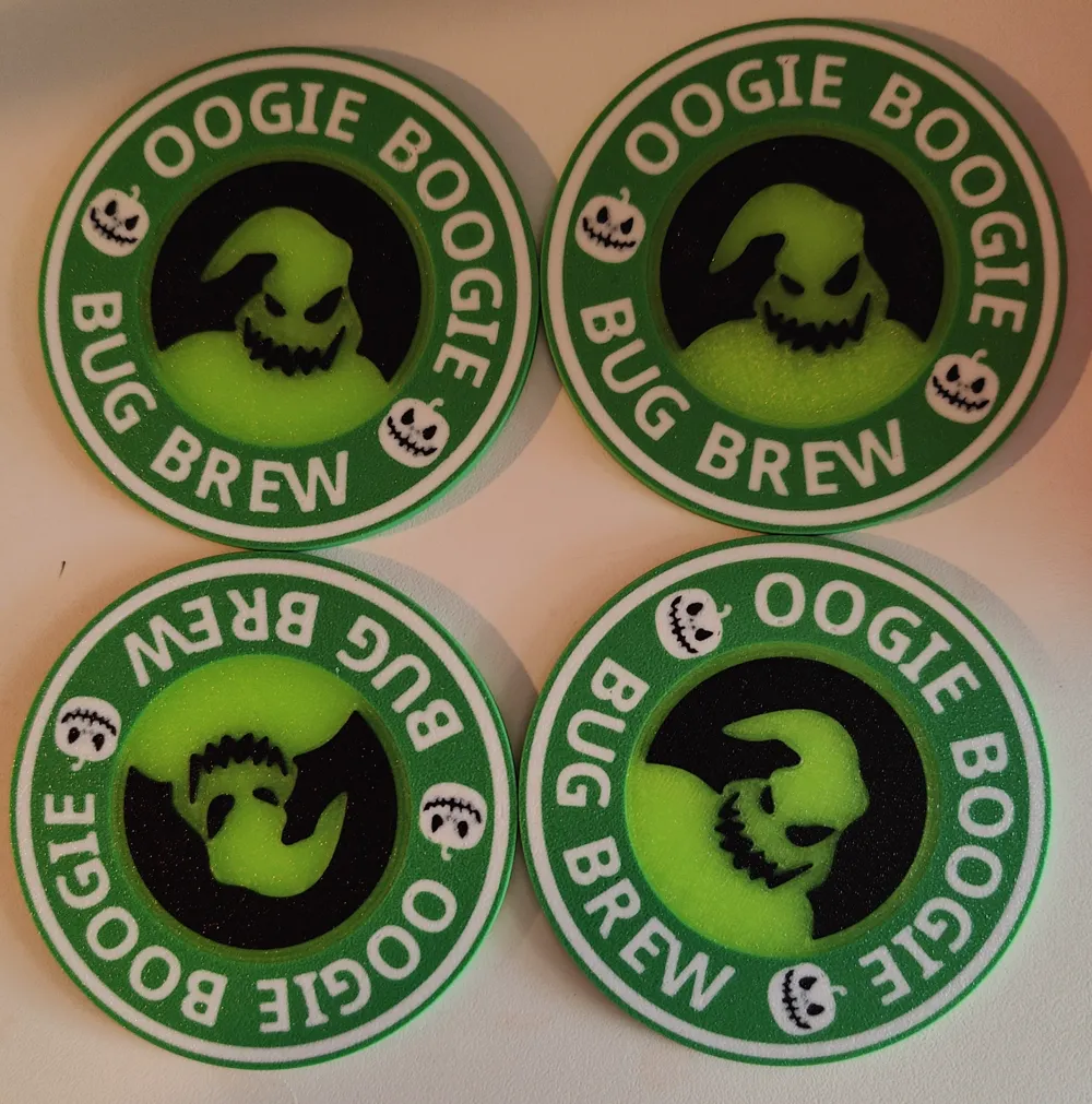 Oogie Boogie coaster set by christhielges MakerWorld: Download Free 3D ...