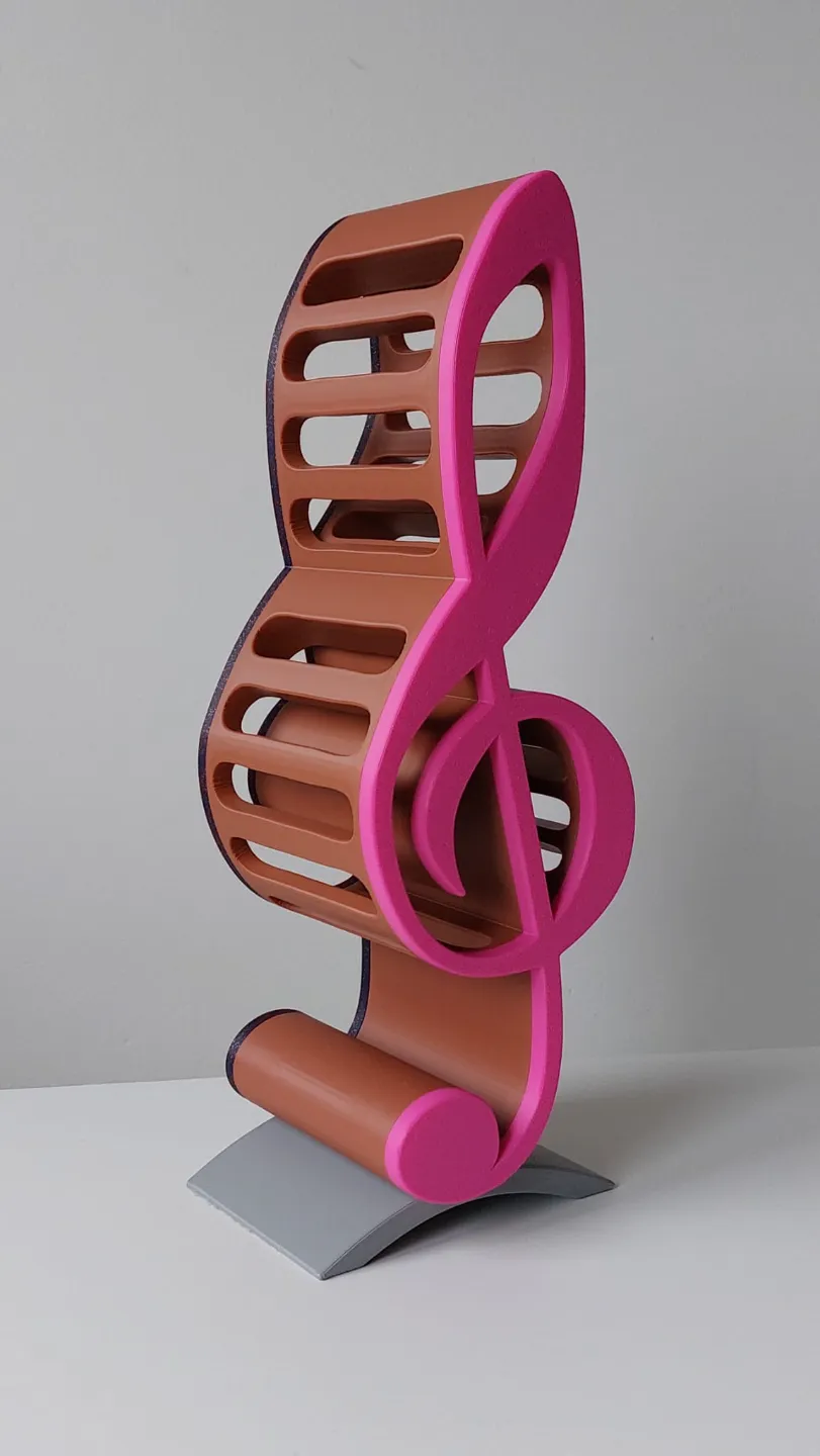 Modular Headphone Stand Treble Clef - Free 3D Print Model - MakerWorld