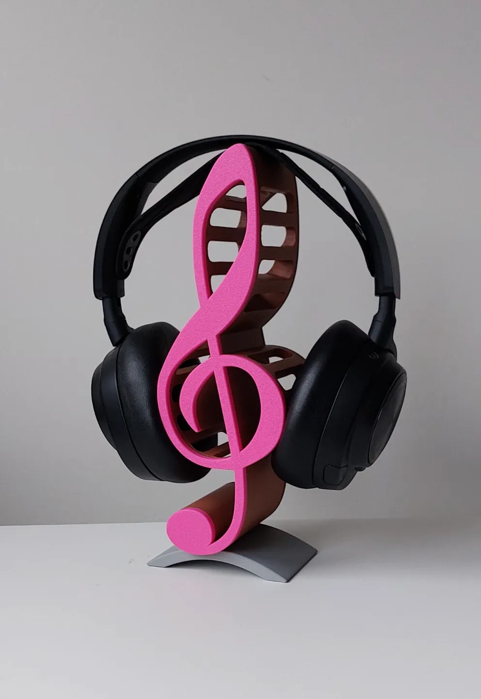 Modular Headphone Stand Treble Clef - Free 3D Print Model - MakerWorld