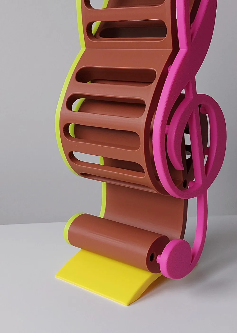 Modular Headphone Stand Treble Clef - Free 3D Print Model - MakerWorld
