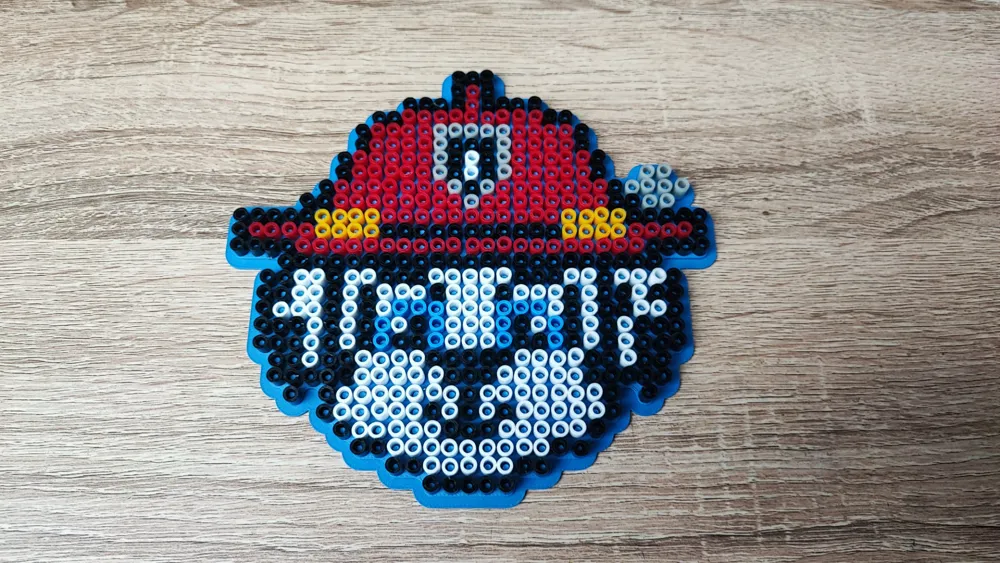 Paw Patrol Marshall Hama Pearls beads plate by sasso MakerWorld ...