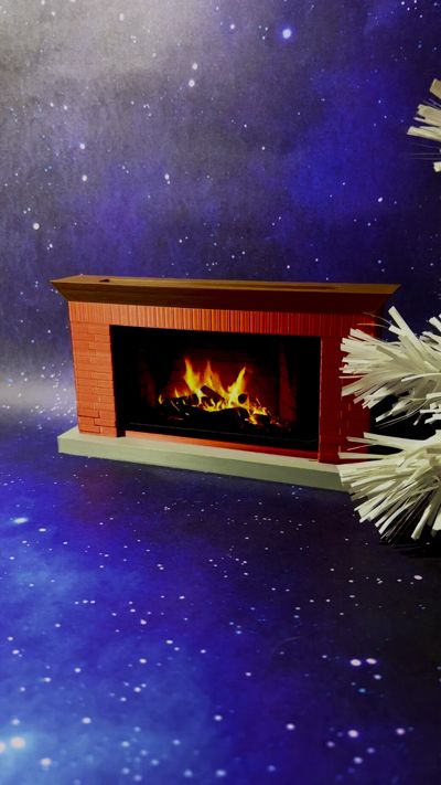 Fireplace Phone Stand by 3Dimension Customs - MakerWorld