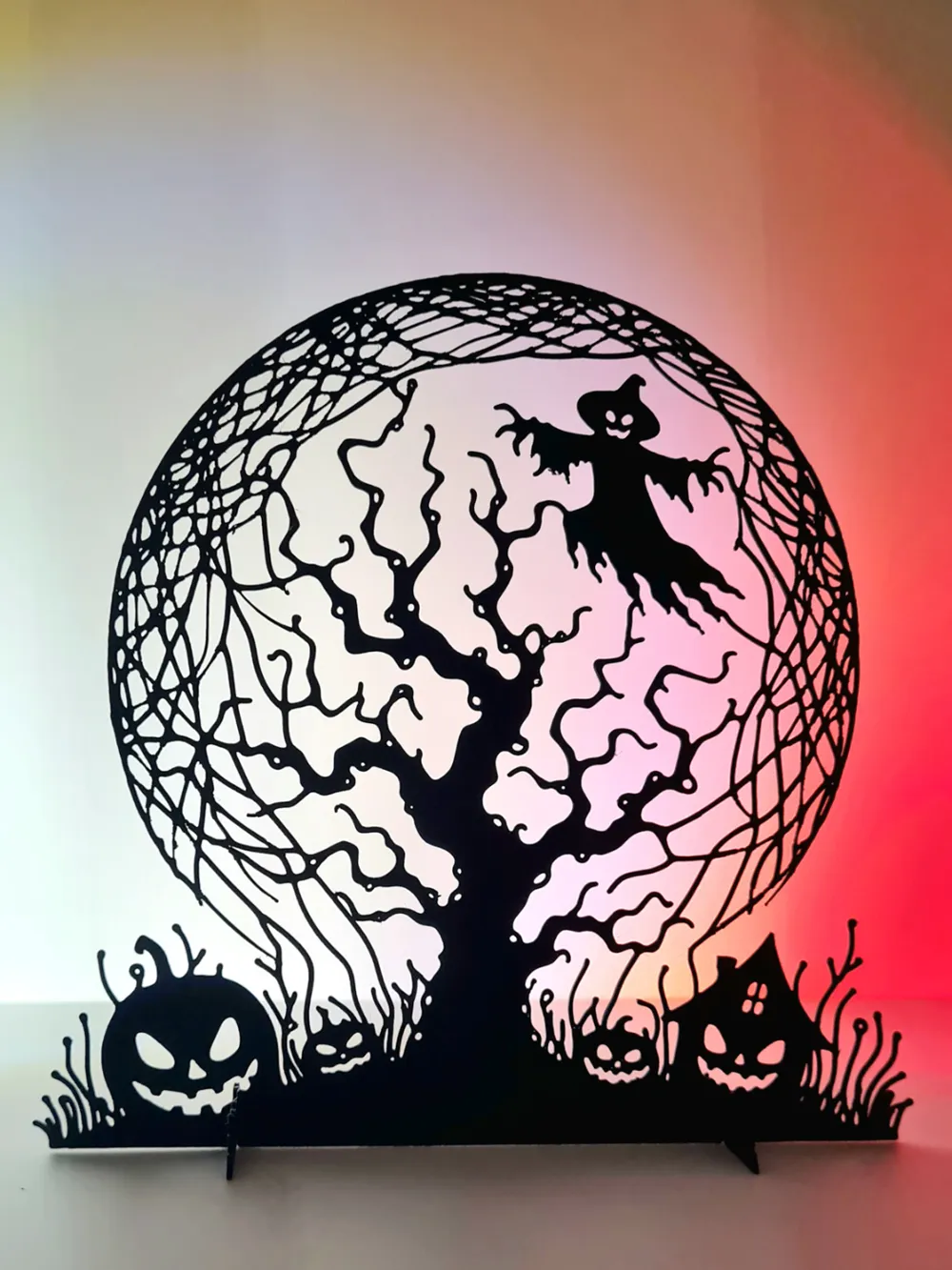 Halloween Gnarly Tree Wall Art - Free 3D Print Model - MakerWorld