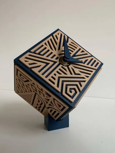 Modular Clock Cube by Bero - MakerWorld