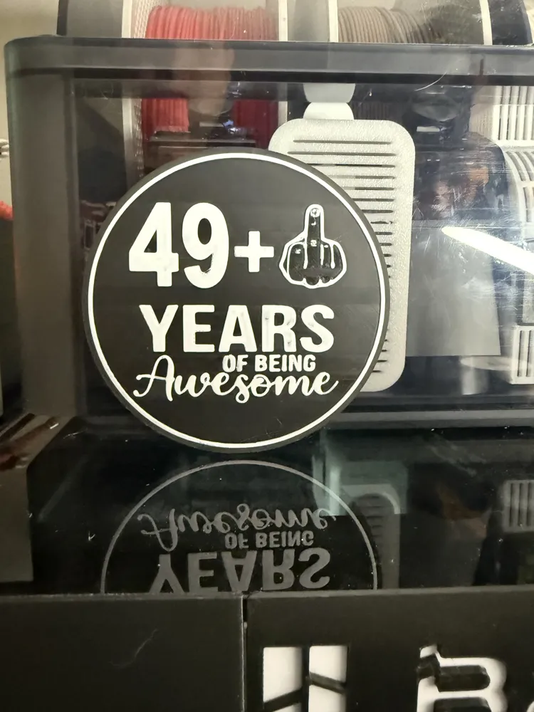 49 PLUS 1 JAHRE GROSSARTIG SEIN – UNTERSETZER ZUM GEBURTSTAG von ...