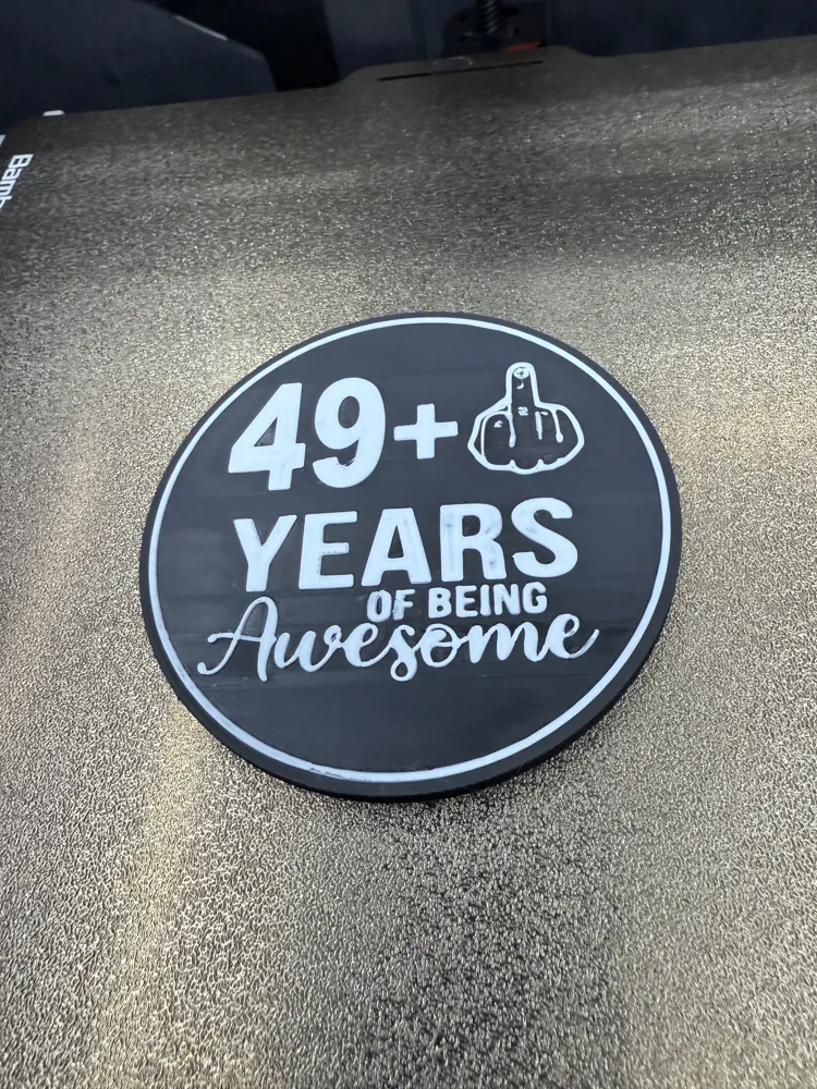 49 PLUS 1 JAHRE GROSSARTIG SEIN – UNTERSETZER ZUM GEBURTSTAG von ...