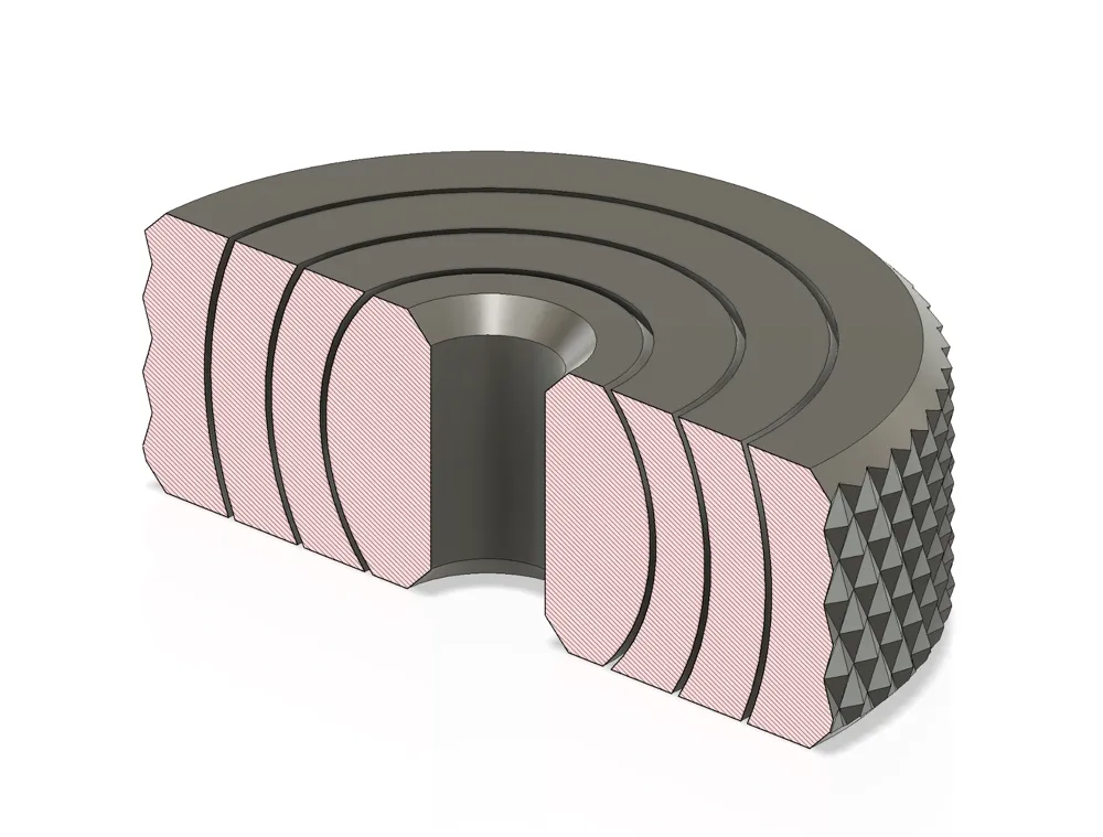 GYRO Fidget Spinner - Cool Knurling Pattern! by Tim - MakerWorld