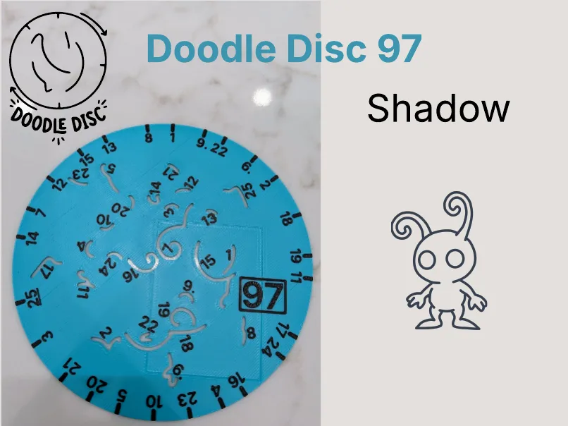 Doodle Disc 97 Shadow - Free 3D Print Model - MakerWorld