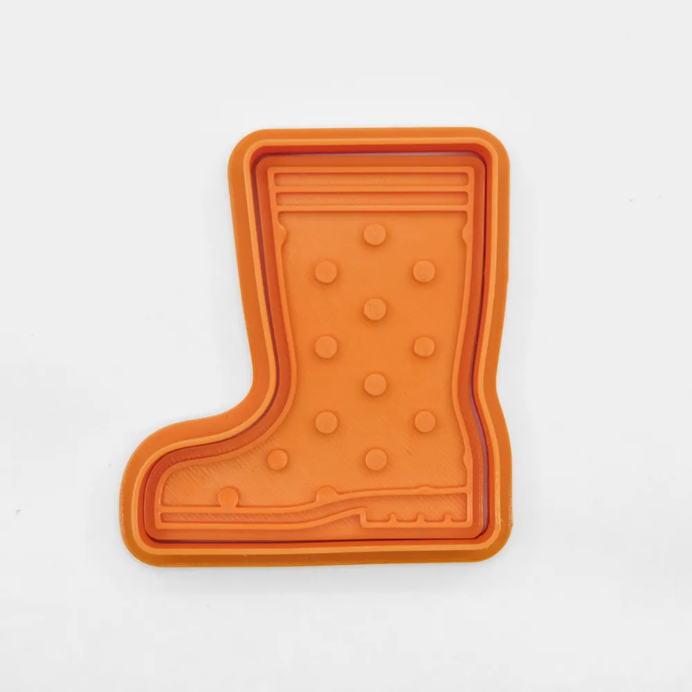 Mud boot cookie cutter / stamp (autumn set) by Indibles - MakerWorld Mud boot cookie cutter / stamp (autumn set) by Indibles - MakerWorld