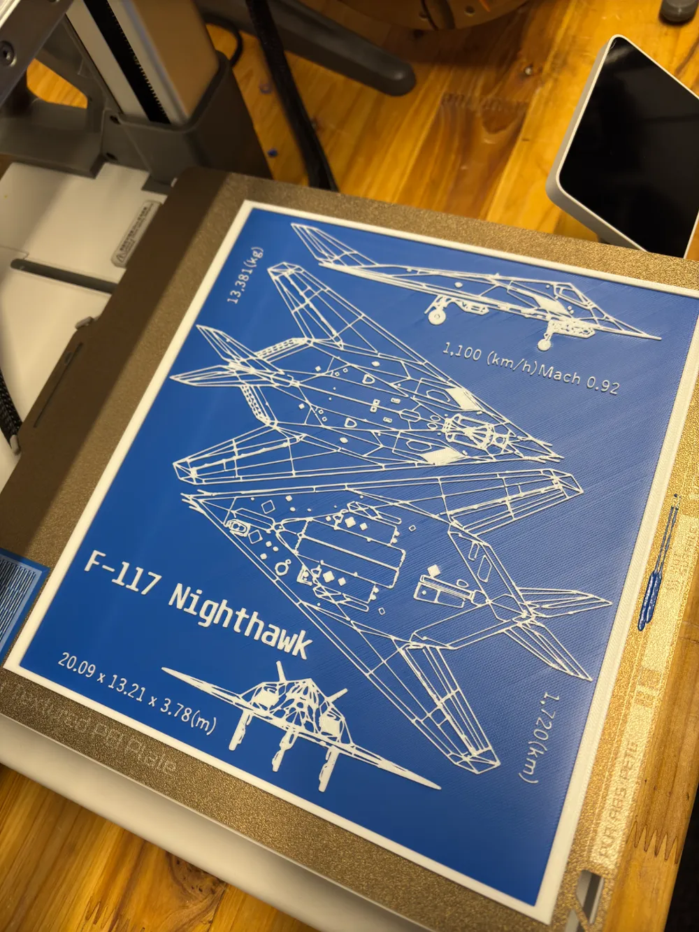 F-117 Nighthawk - Blueprint - Technical Drawing Remixed by ...