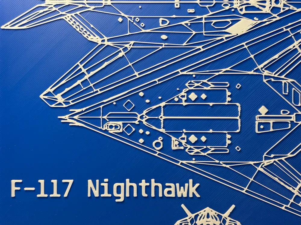 F-117 Nighthawk - Blueprint - Technical Drawing Remixed by ...
