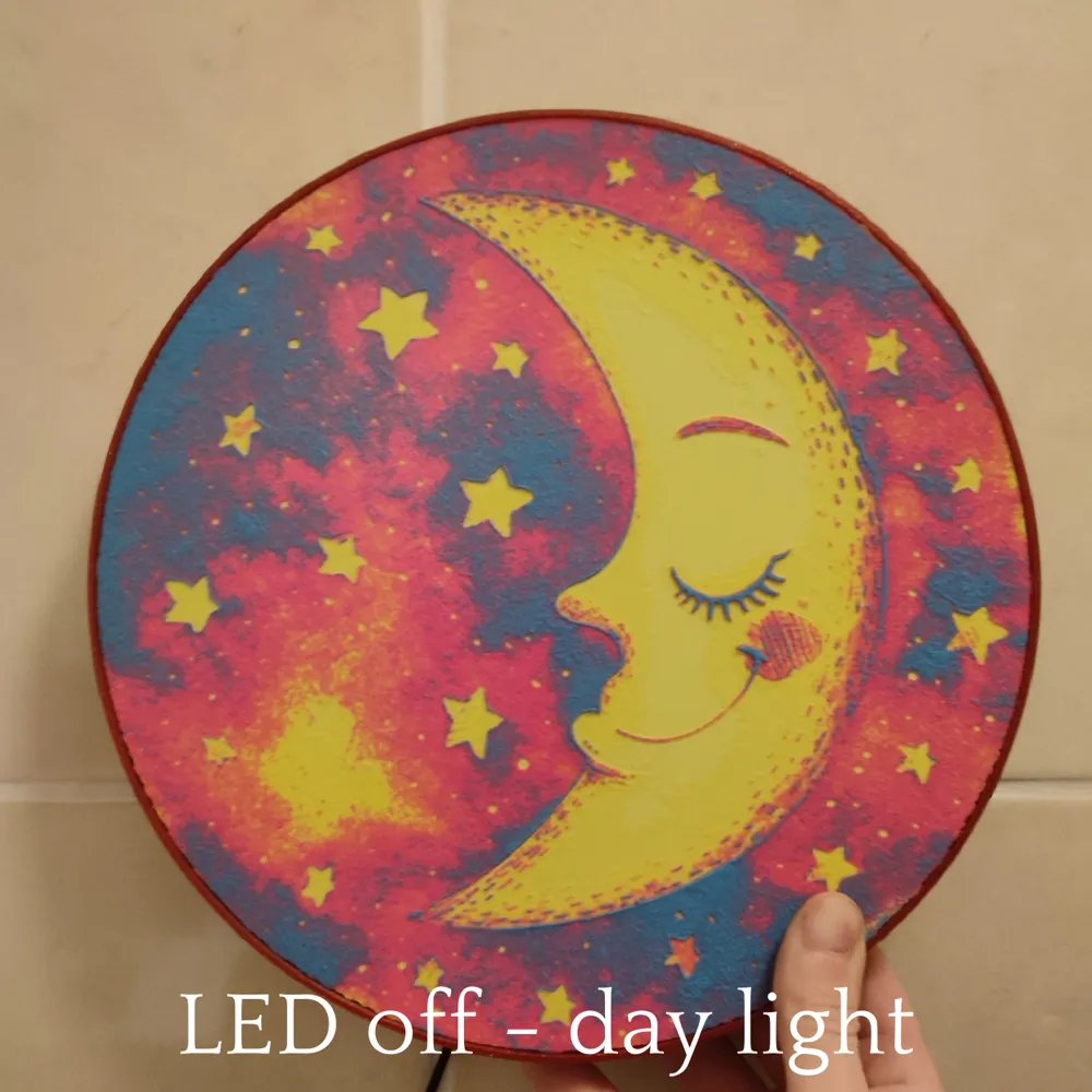 4-color HueForge Moon Night Light for Kids Room by a.vdh_1983 ...