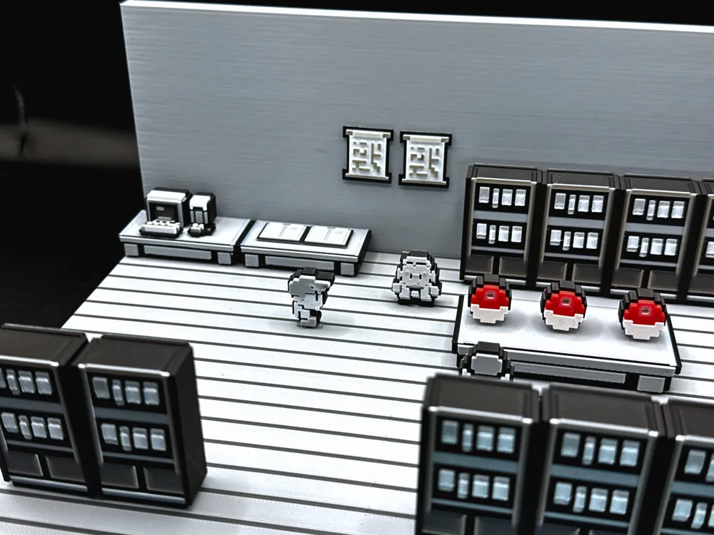 Pokemon Blue / Red 3D Diorama | Professor Oaks Lab by TCoops.Create MakerWorld: Download Free 3D ...