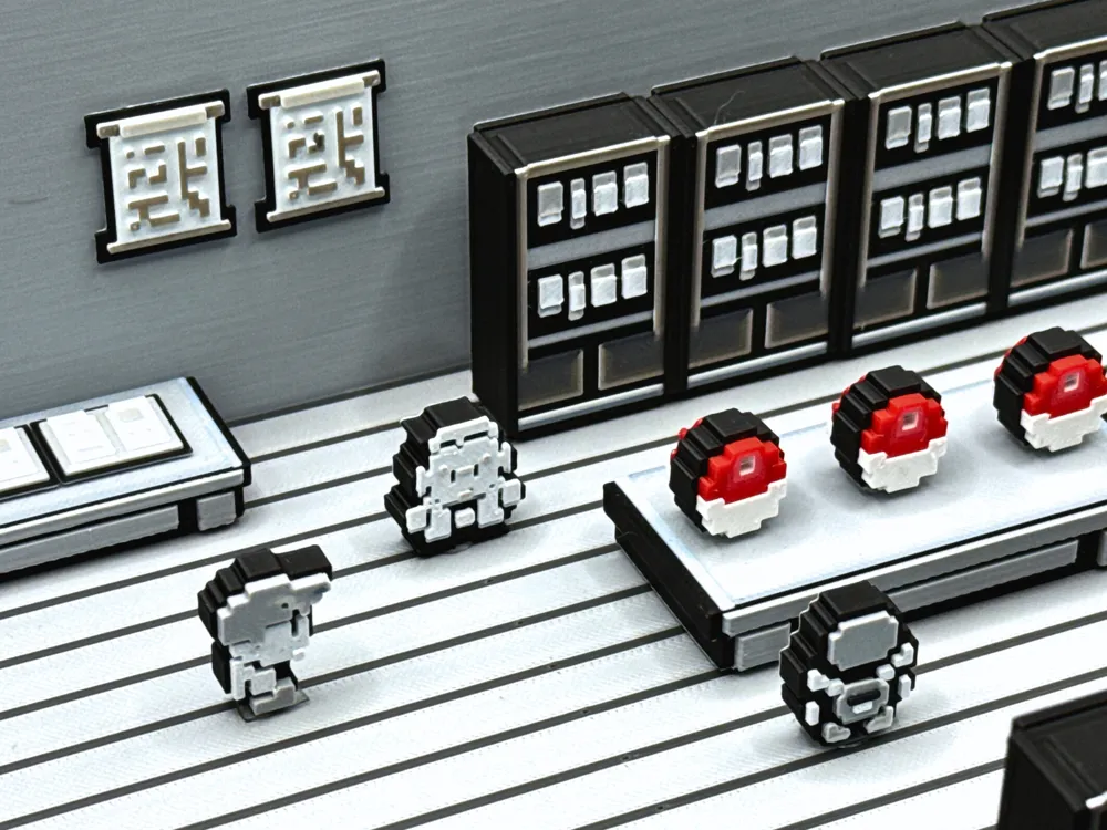 Diorama Pokémon Rojo/Azul 3D | Laboratorio del Profesor Oak por TCoops.Create MakerWorld ...