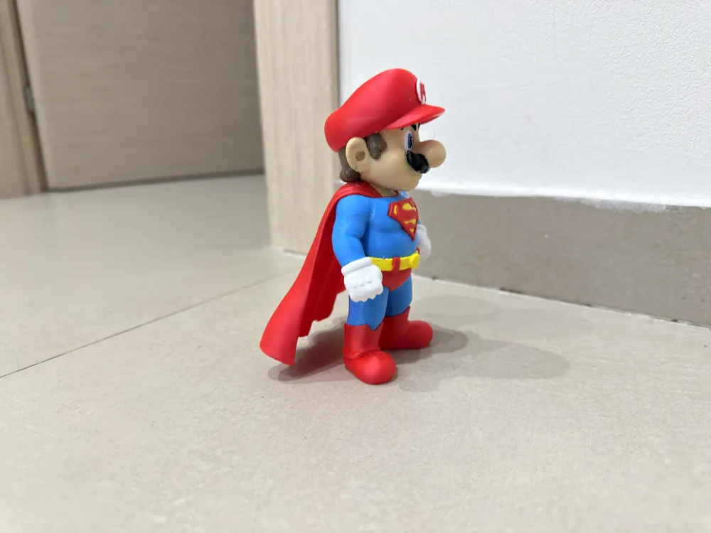 Super Mario Superman - Free 3D Print Model - MakerWorld