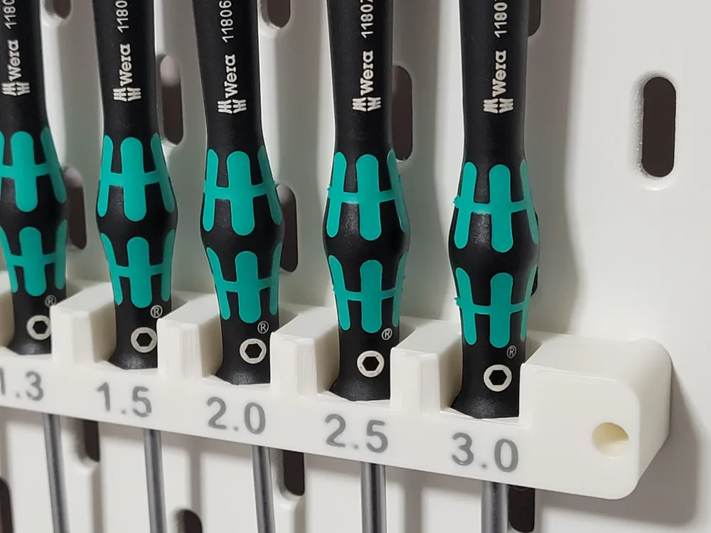 IKEA SKADIS Tool Holder, WERA - 7Pc Hex Metric Micro Screwdriver Set by kabendesign MakerWorld ...