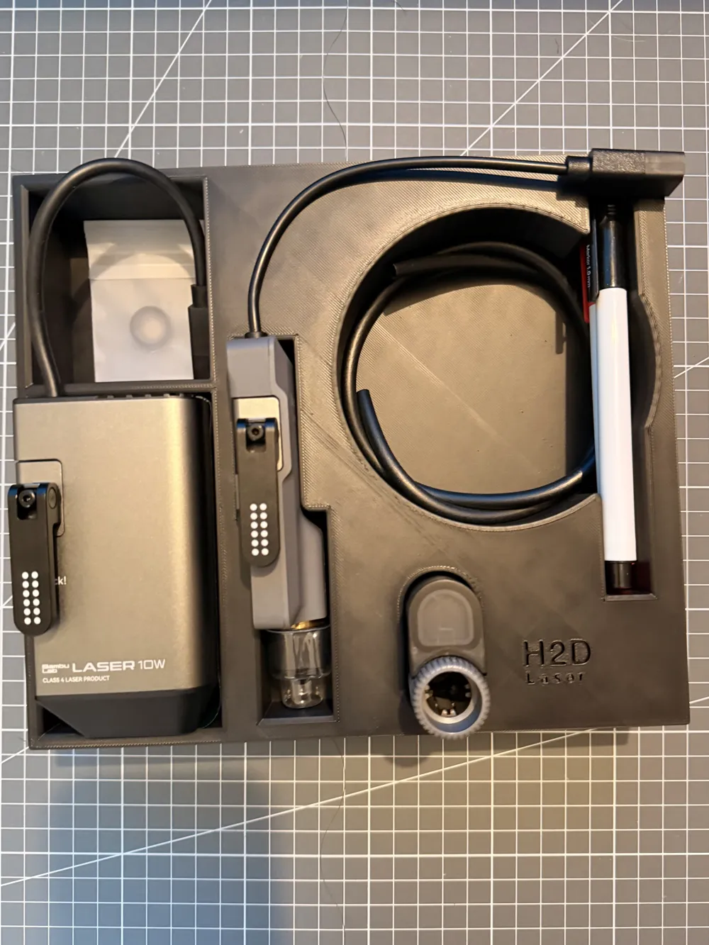 Rugged Drawer H2D Laser engraver module by rw4n_(h MakerWorld: Download ...