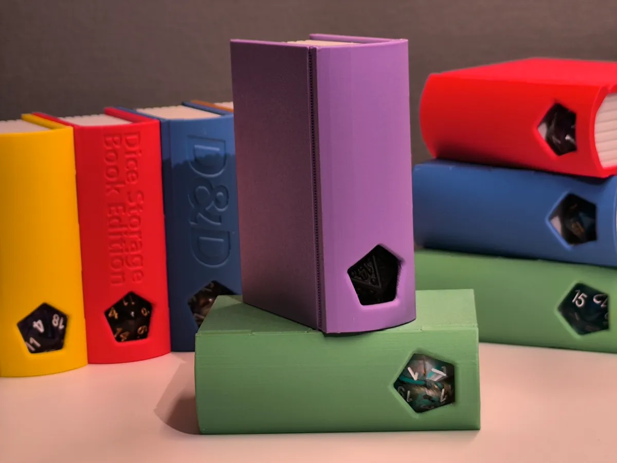 The Book Storage - The Dice Book - Free 3D Print Model - MakerWorld